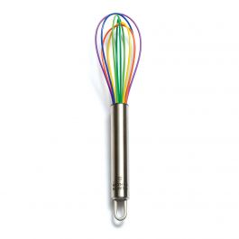 Rainbow Silicone Whisk, 20cm - Kuhn Rikon - David Mellor