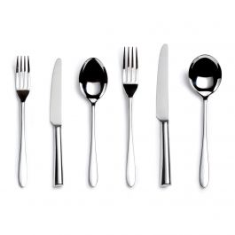 Pride Silver Plate Six-piece Cutlery Place Setting - David Mellor